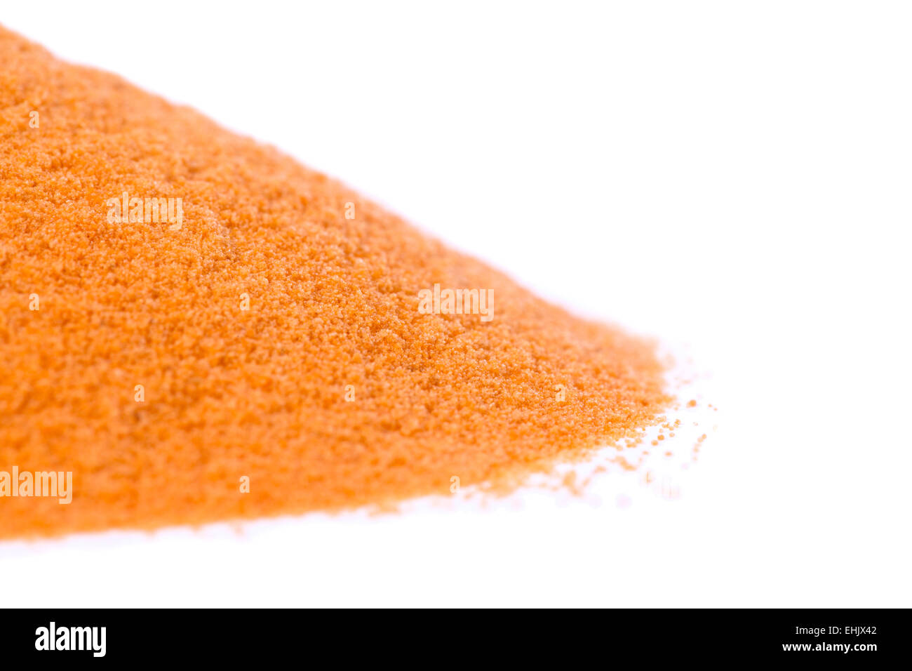 A close up photo of Goji Berries / Wolfberry powder on white background ...