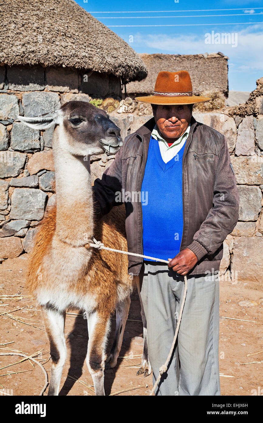 A few miles from Puno is the Sillustani Inca archaeological site ...
