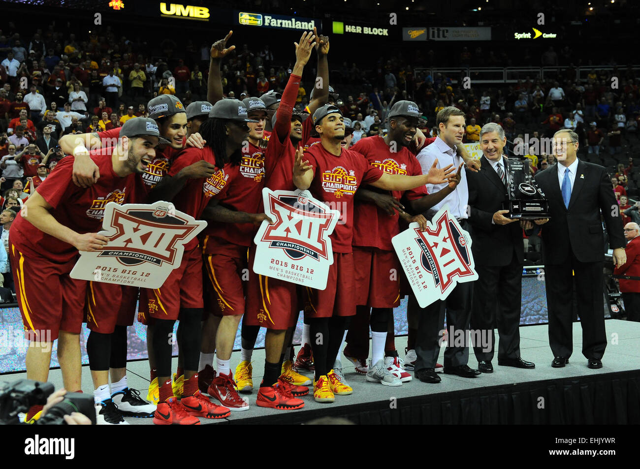 Kansas City, Missouri, USA. 14th Mar, 2015. The Iowa State cyclones are ...