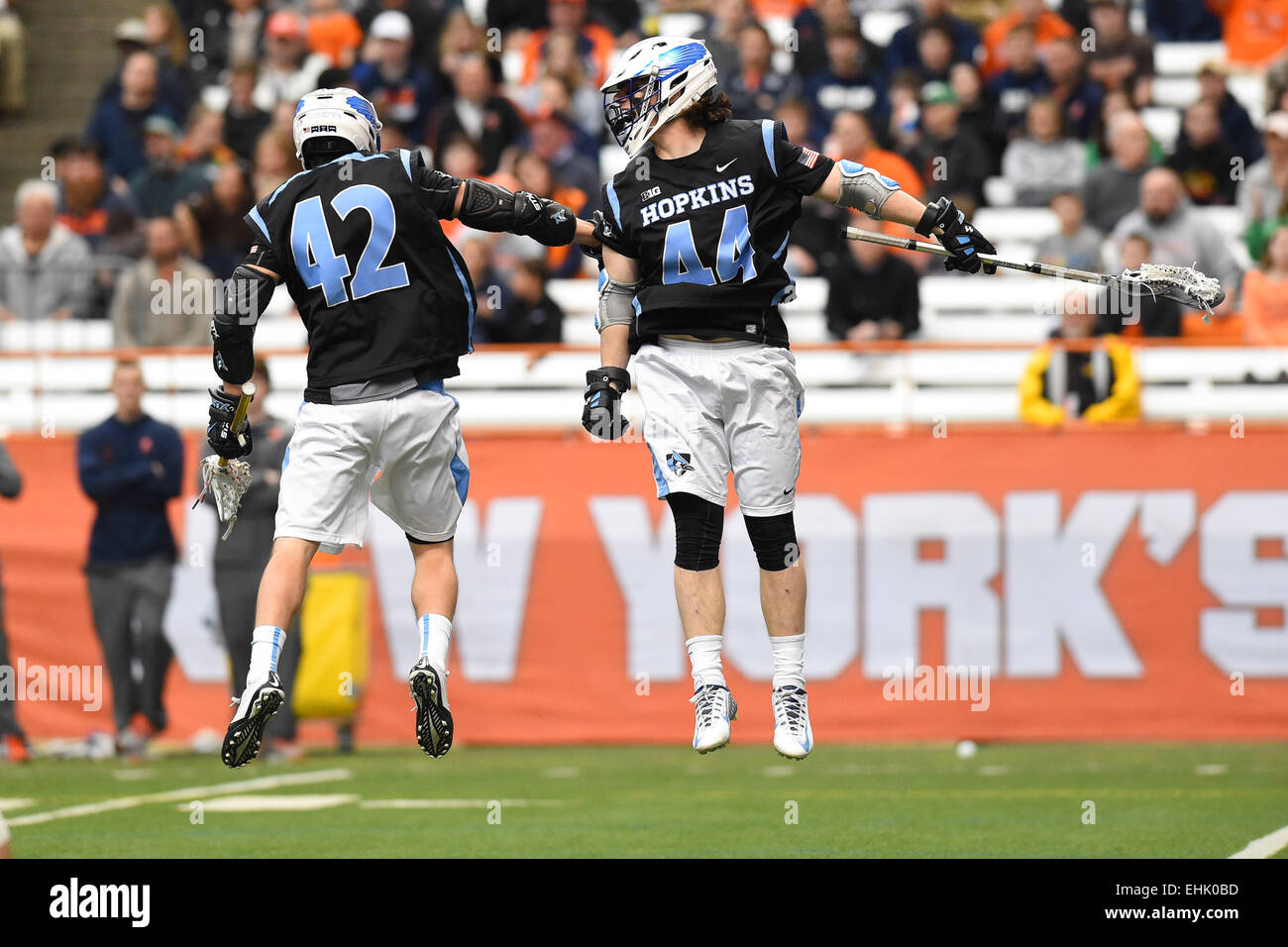 Syracuse, New York, USA. 14th Mar, 2015. Johns Hopkins Blue Jays ...