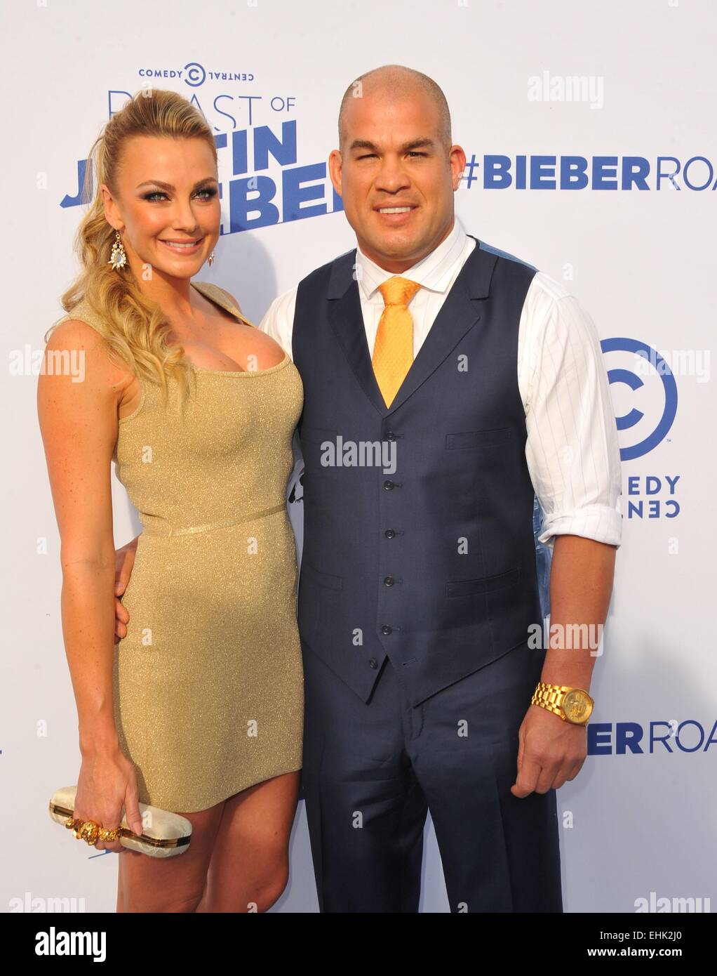 Los Angeles, CA, USA. 14th Mar, 2015. Amber Nichole Miller, Tito Ortiz ...