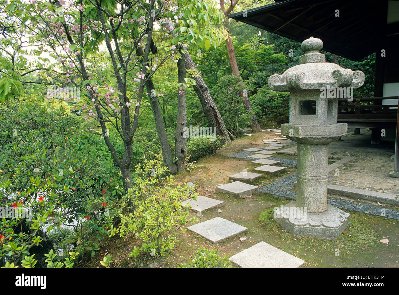 The seemingly casual and quirky arrangement of stones in a Japanese ...