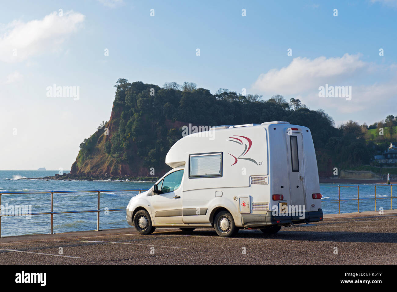 Romahome R25 motorhome parked on the seafront at Teignmouth, Devon ...