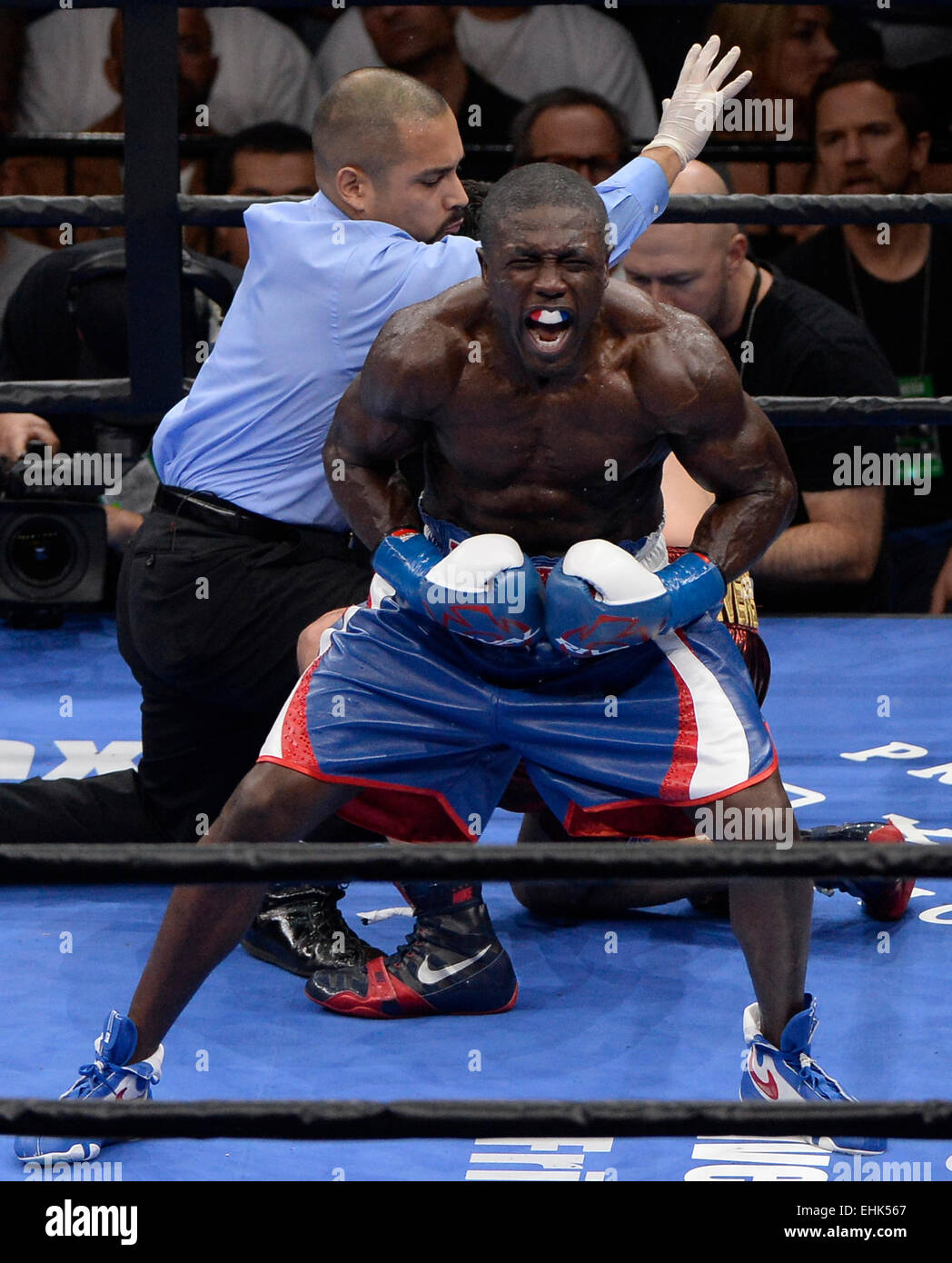 Andre Berto took the win over Josesito Lopez by TKO in the 6th round as ...