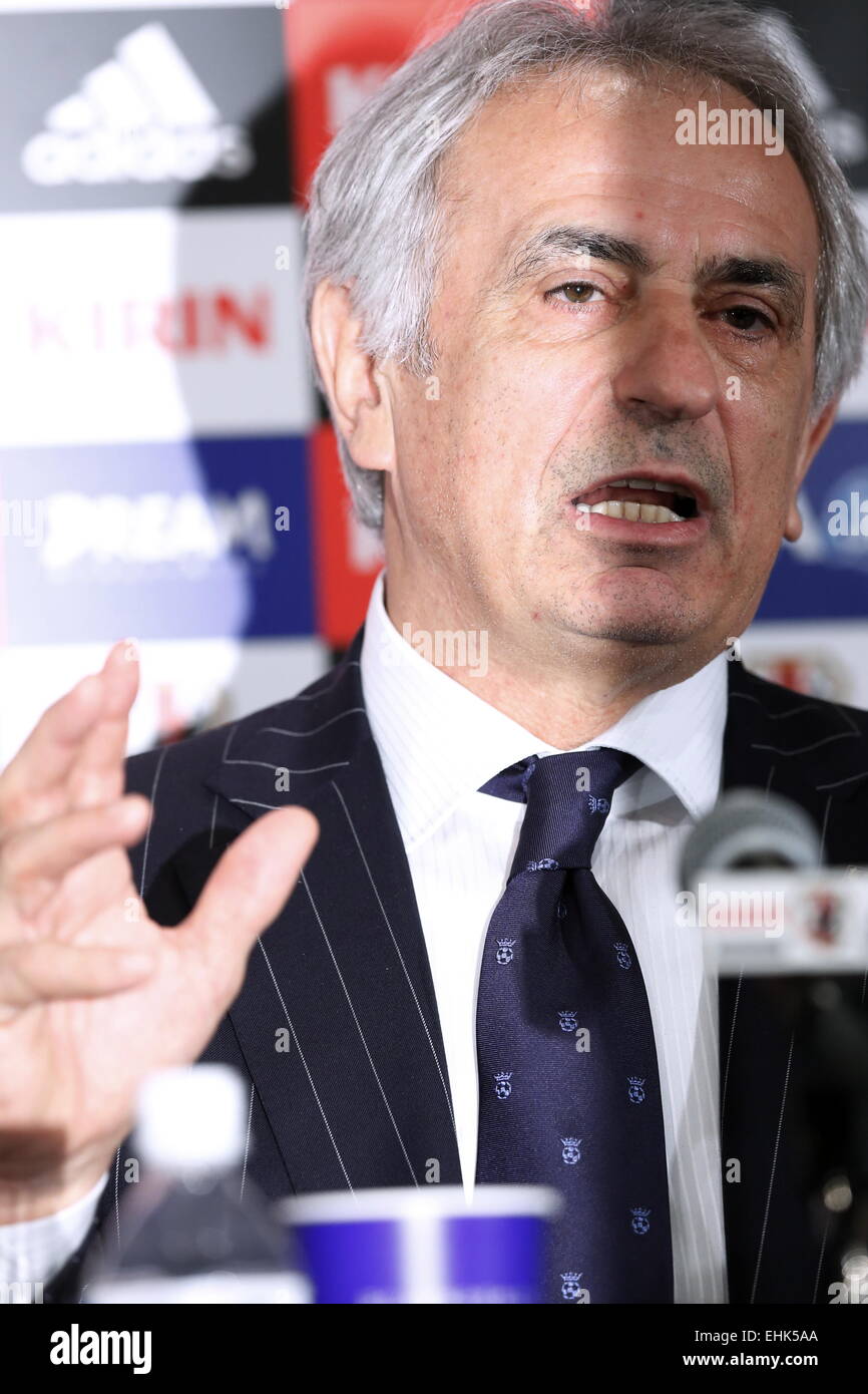 Tokyo, Japan. 13th Mar, 2015. Vahid Halilhodzic (JPN) Football/Soccer ...