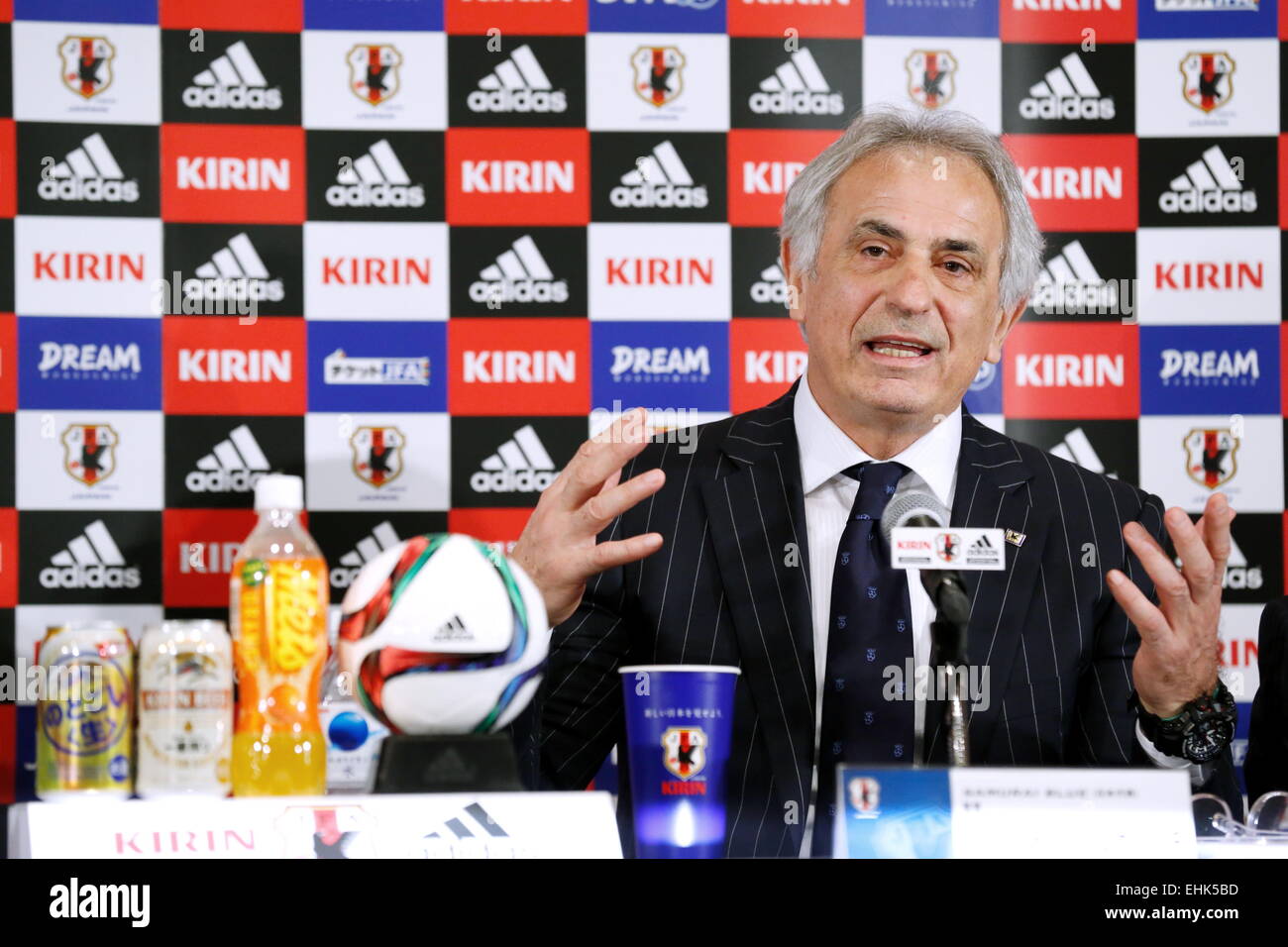 Tokyo, Japan. 13th Mar, 2015. Vahid Halilhodzic (JPN) Football/Soccer ...