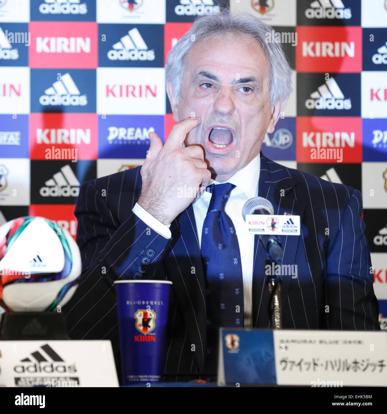 Tokyo, Japan. 13th Mar, 2015. Vahid Halilhodzic (JPN) Football/Soccer ...