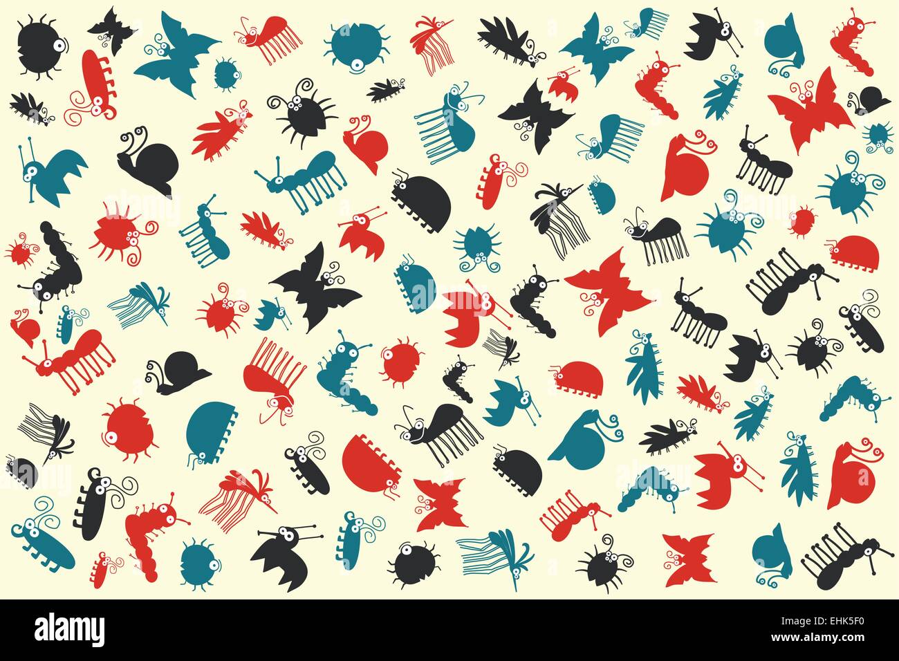 Insects repeating pattern hi-res stock photography and images - Alamy
