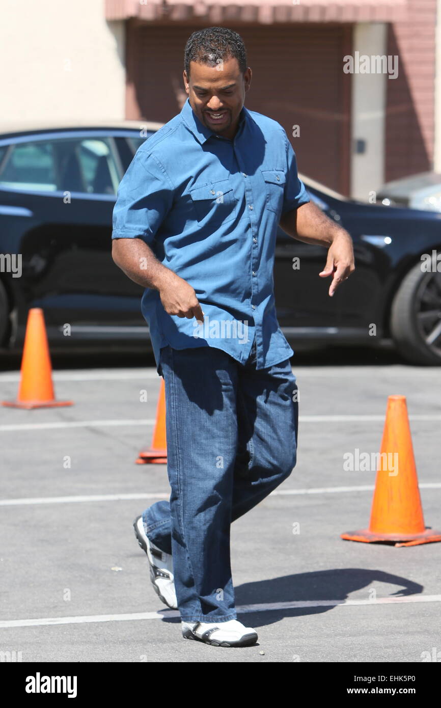 Alfonso Ribeiro arriving at a dance studio to practice for 'Dancing ...