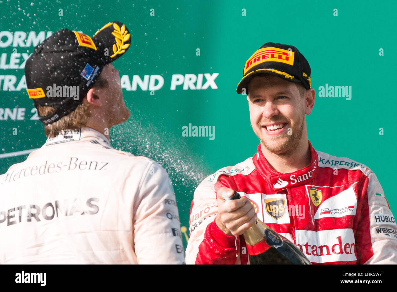 Sebastian vettel podium hi-res stock photography and images - Alamy