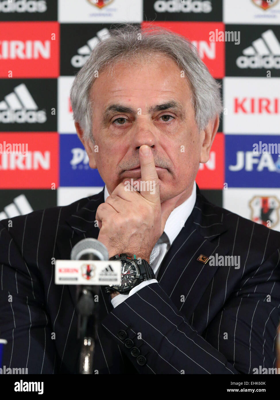 Tokyo, Japan. 13th Mar, 2015. Vahid Halilhodzic (JPN) Football/Soccer ...