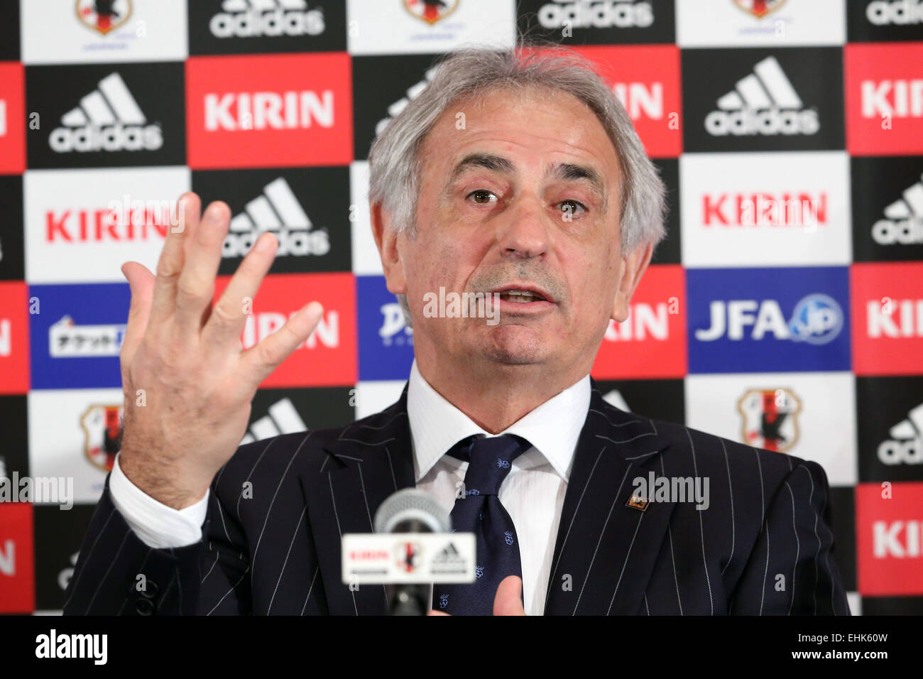 Tokyo, Japan. 13th Mar, 2015. Vahid Halilhodzic (JPN) Football/Soccer ...
