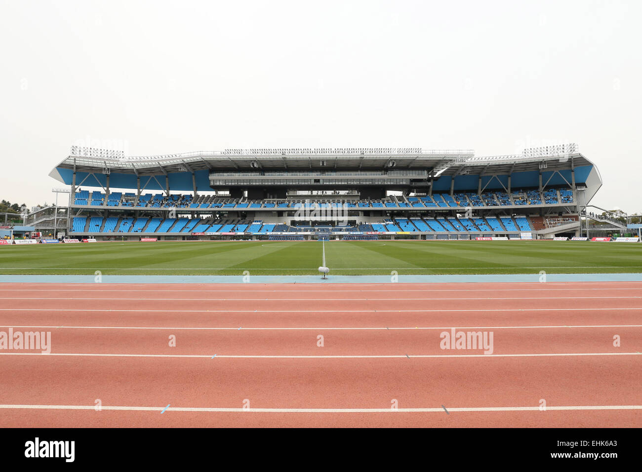 Kanagawa, Japan. 14th Mar, 2015. Todoroki Stadium Football /Soccer ...