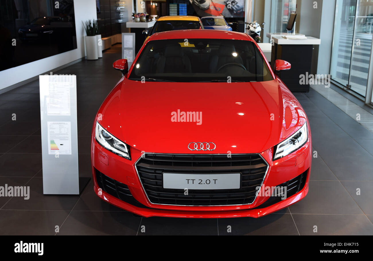 Munich, Germany. 8th Mar, 2015. A car model Audi TT of car manufacturer ...