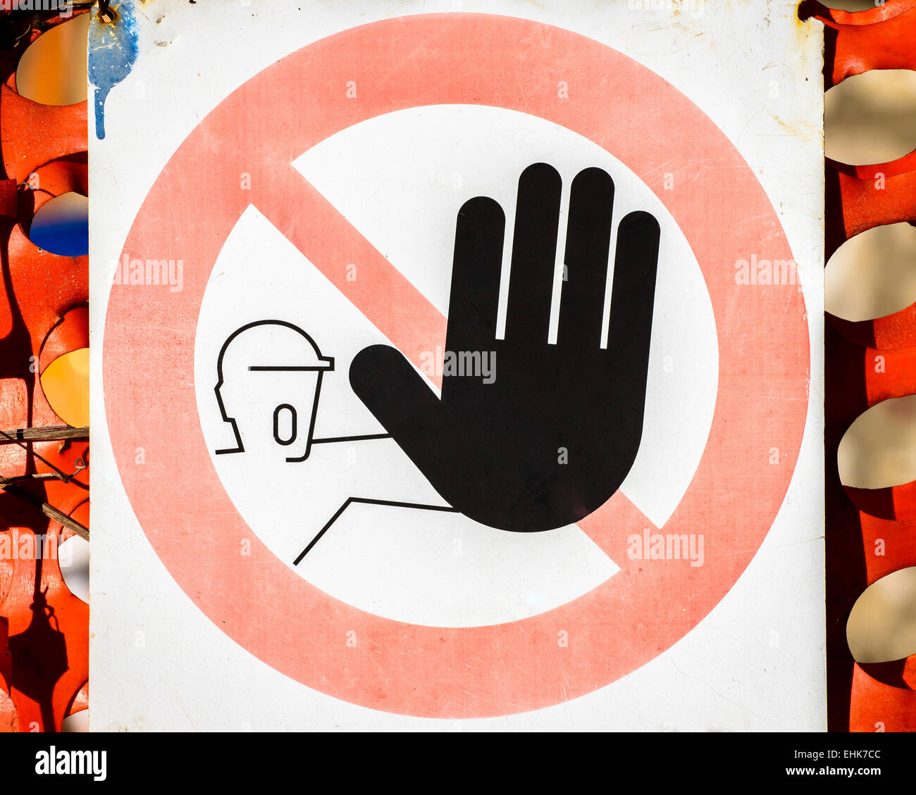 No entry sign, this is italian sign, No entry for people Stock Photo ...