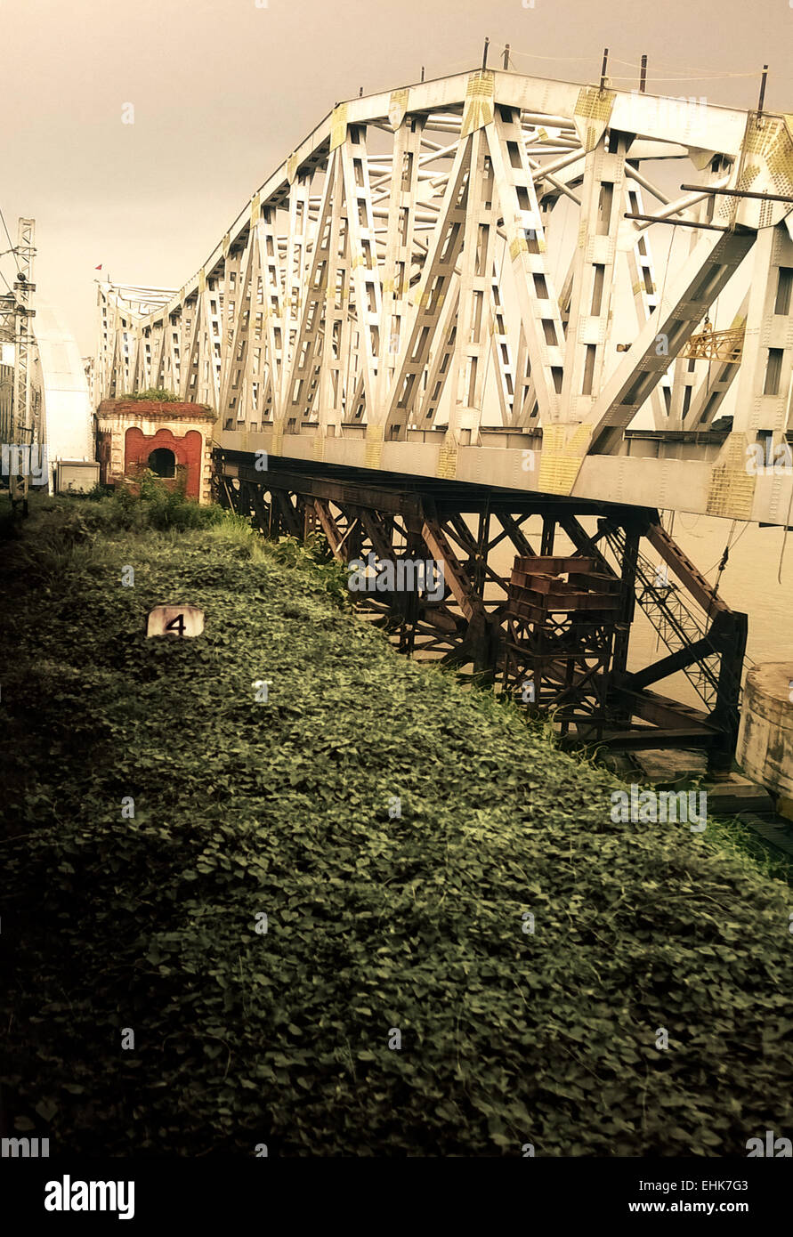 Bridge on a cloudy day Stock Photo - Alamy