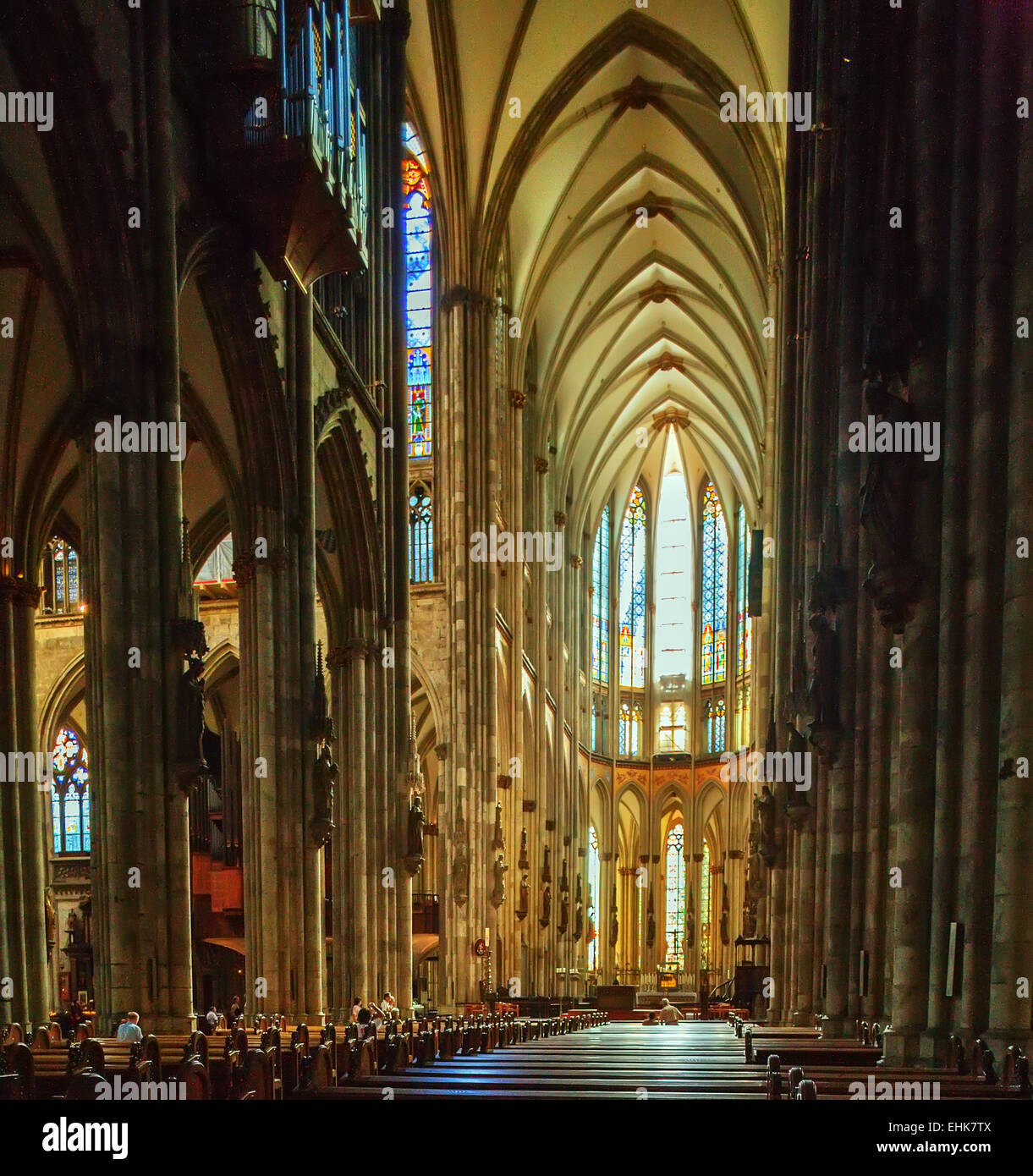 Interior of cologne cathedral hi-res stock photography and images - Alamy