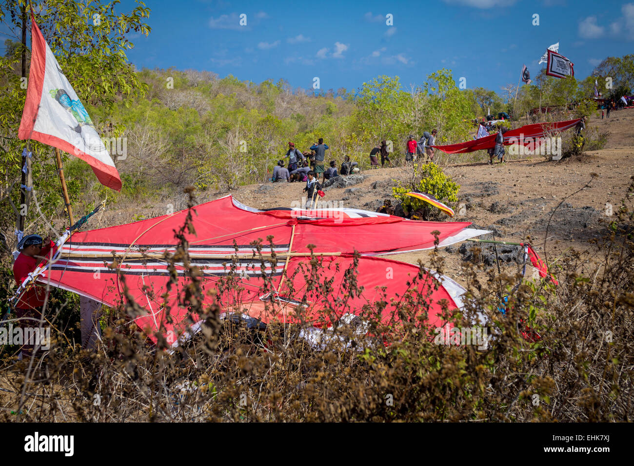 Kite festival in Bali,Indonesia Stock Photo - Alamy