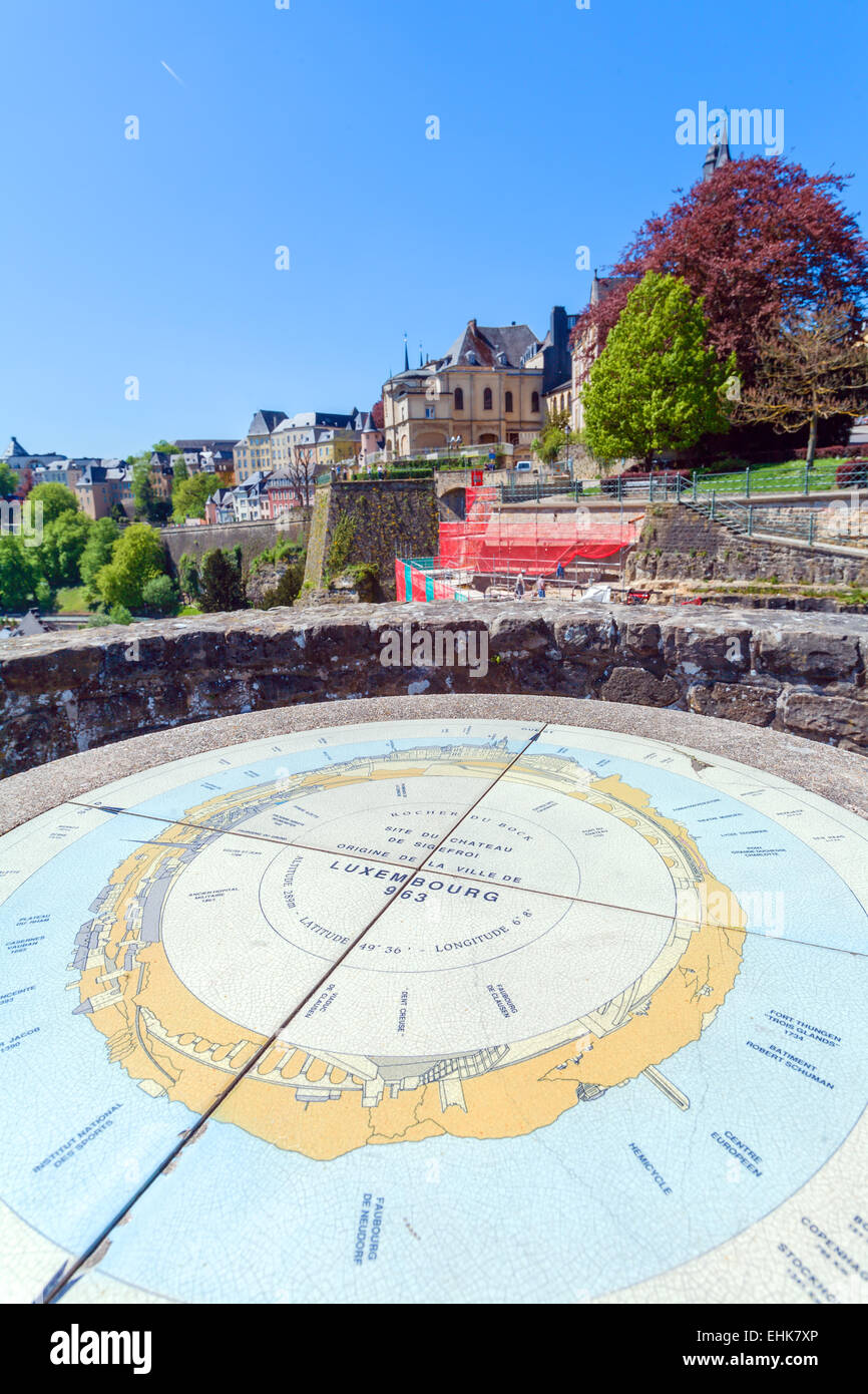 European map on top of bock castle hi-res stock photography and images ...
