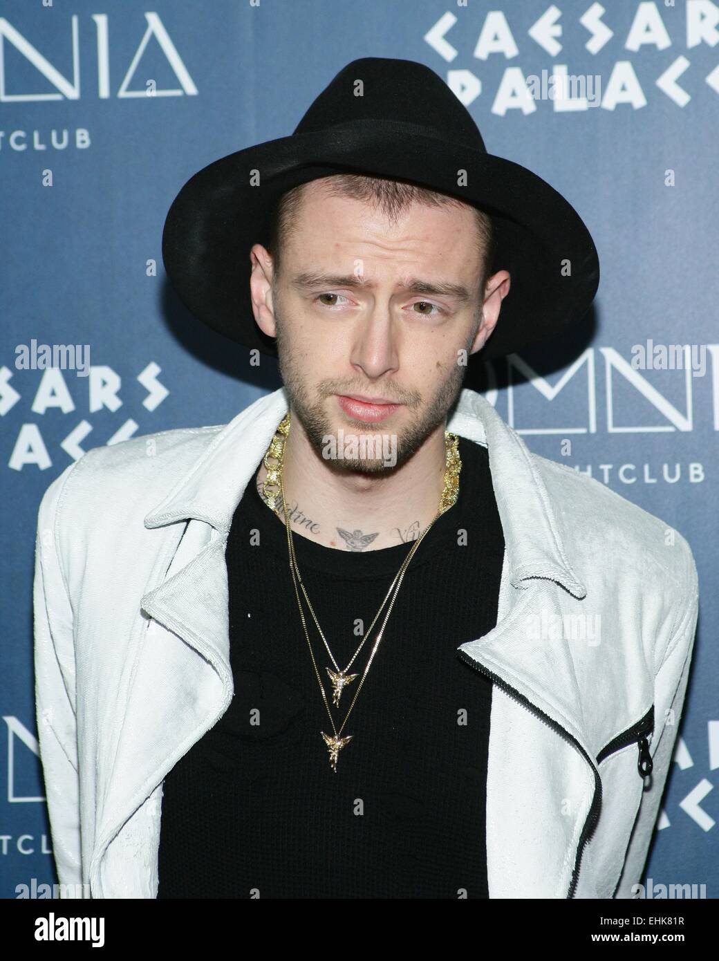 Las Vegas, NV, USA. 14th Mar, 2015. Ryan Benson (H.wood Group) at arrivals for Justin Bieber ...