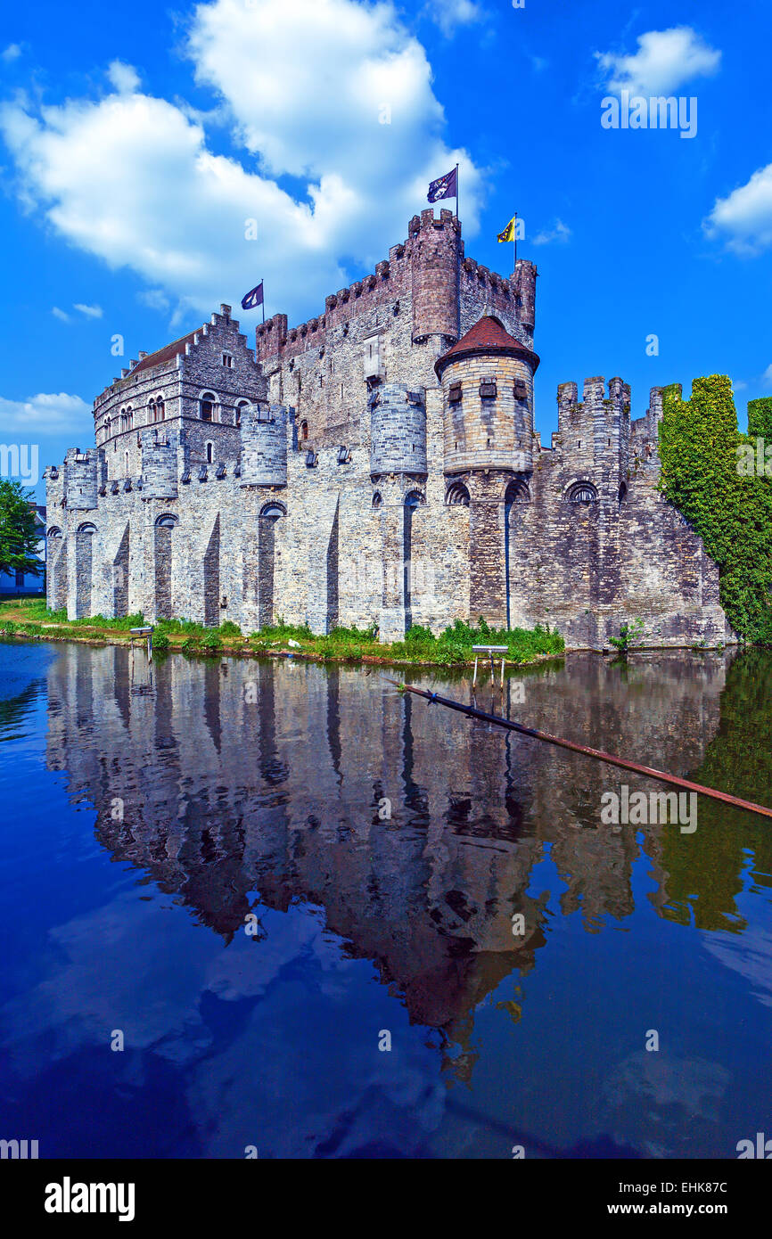 The Gravensteen, medieval castle built in 1180 by count Philip of ...