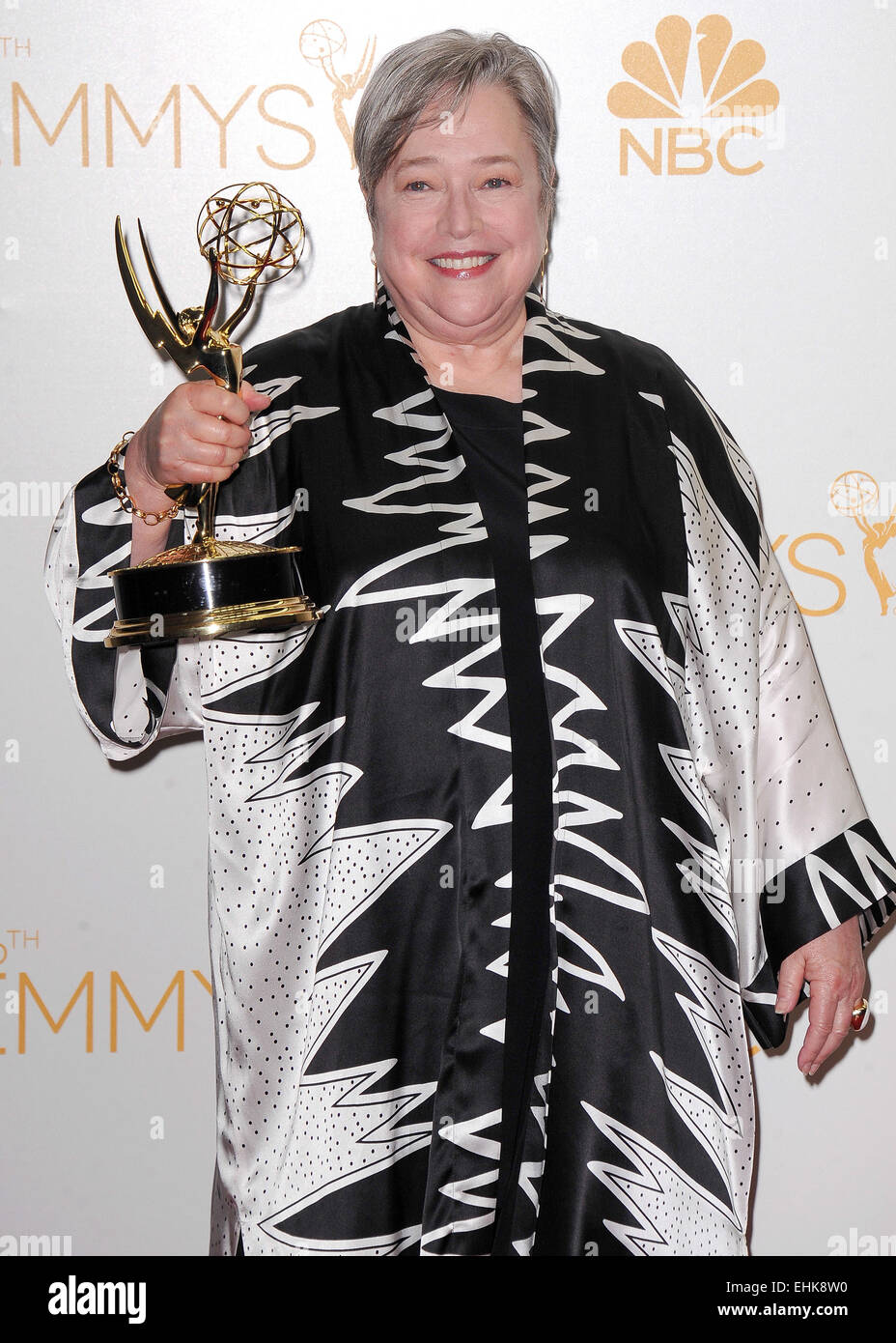 In the press room at the 66th Primetime Emmy Awards at Nokia Theatre L ...