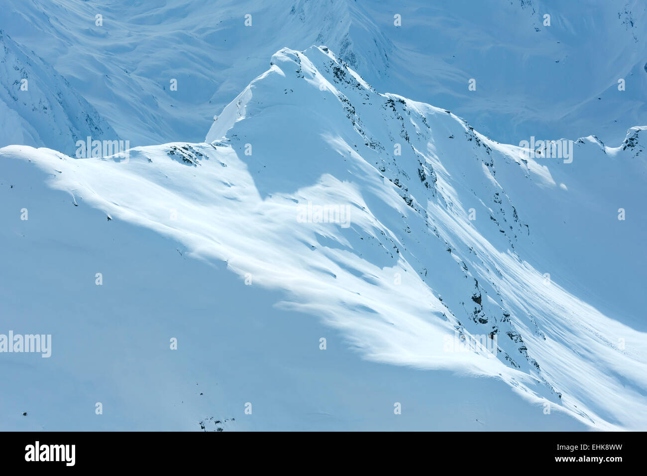Otztal Alps winter landscape (Austria Stock Photo - Alamy