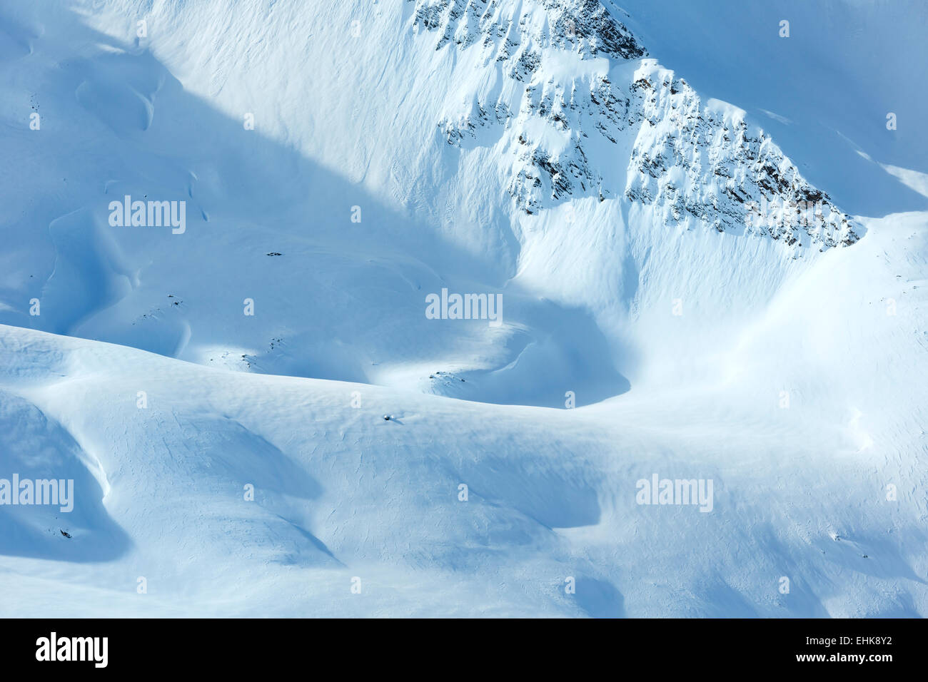 Otztal Alps winter landscape (Austria). Nature background Stock Photo ...