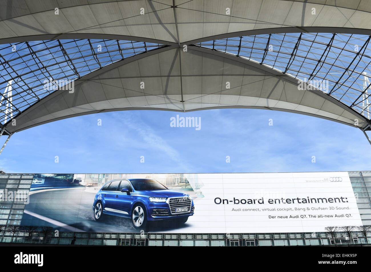 Munich, Germany. 8th Mar, 2015. An advertising billboard of car ...