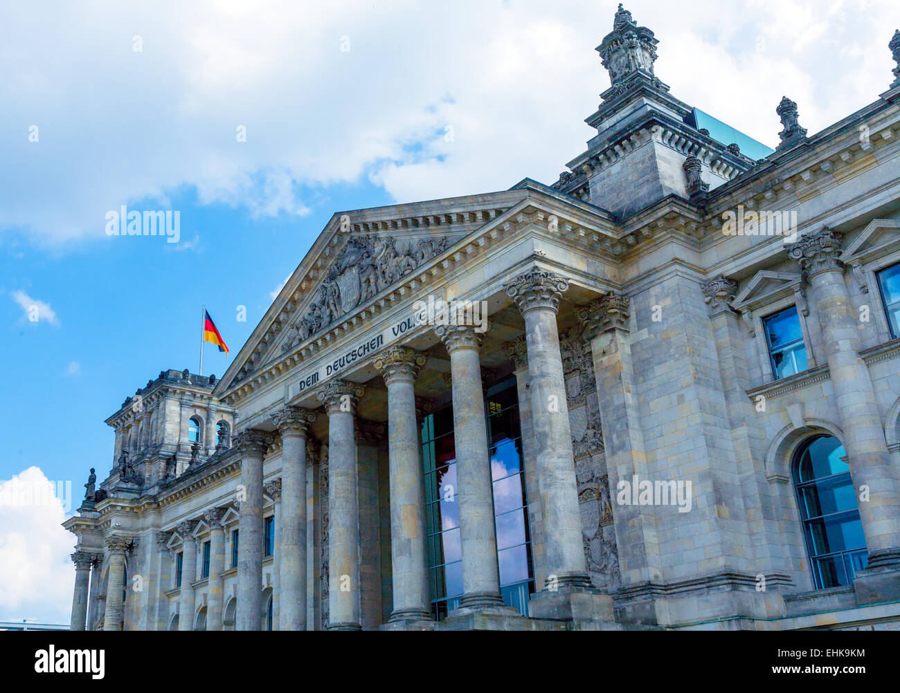 The Reichstag building (1884-1894) seat of the German parliament ...