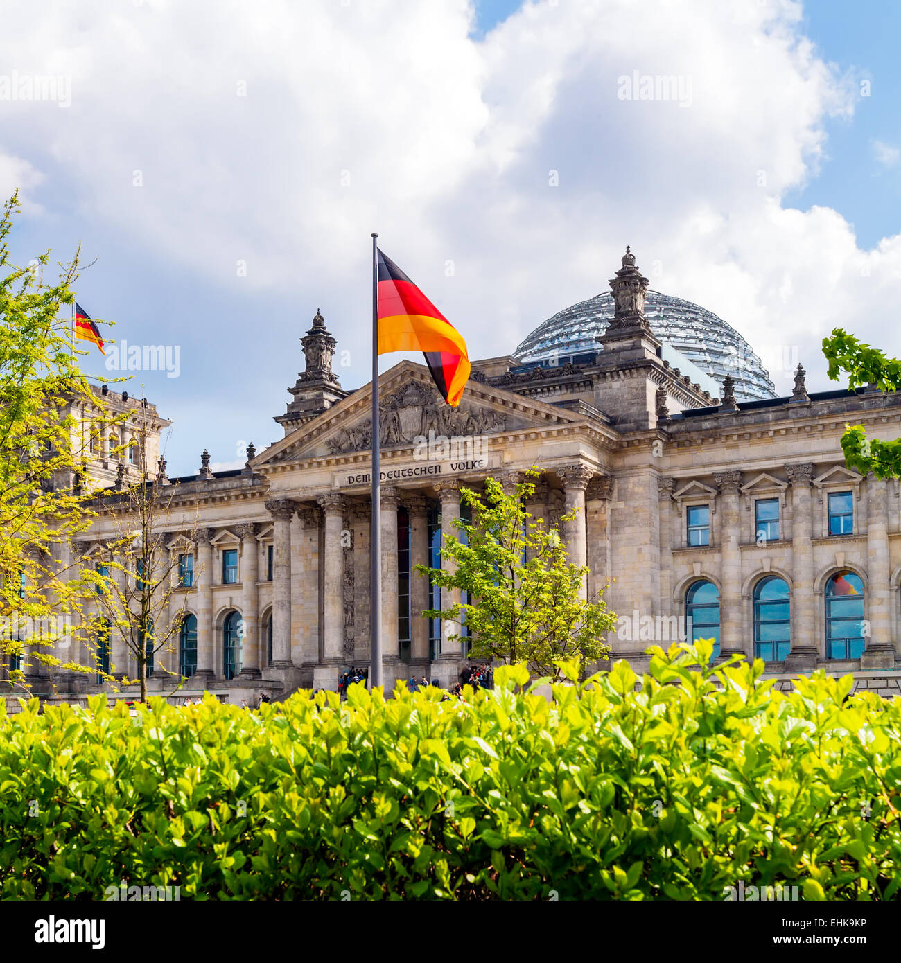 The Reichstag building (1884-1894) seat of the German parliament ...
