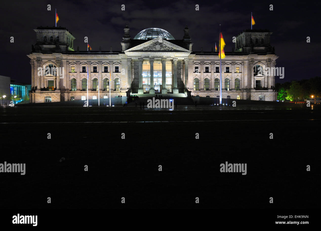The Reichstag building (1884-1894) seat of the German parliament ...