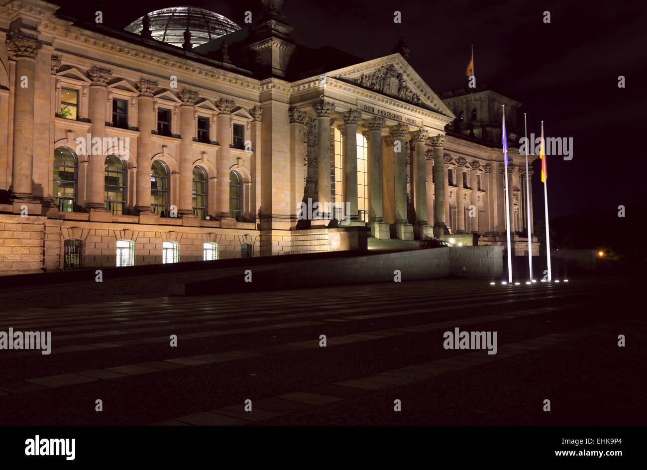 The Reichstag building (1884-1894) seat of the German parliament ...