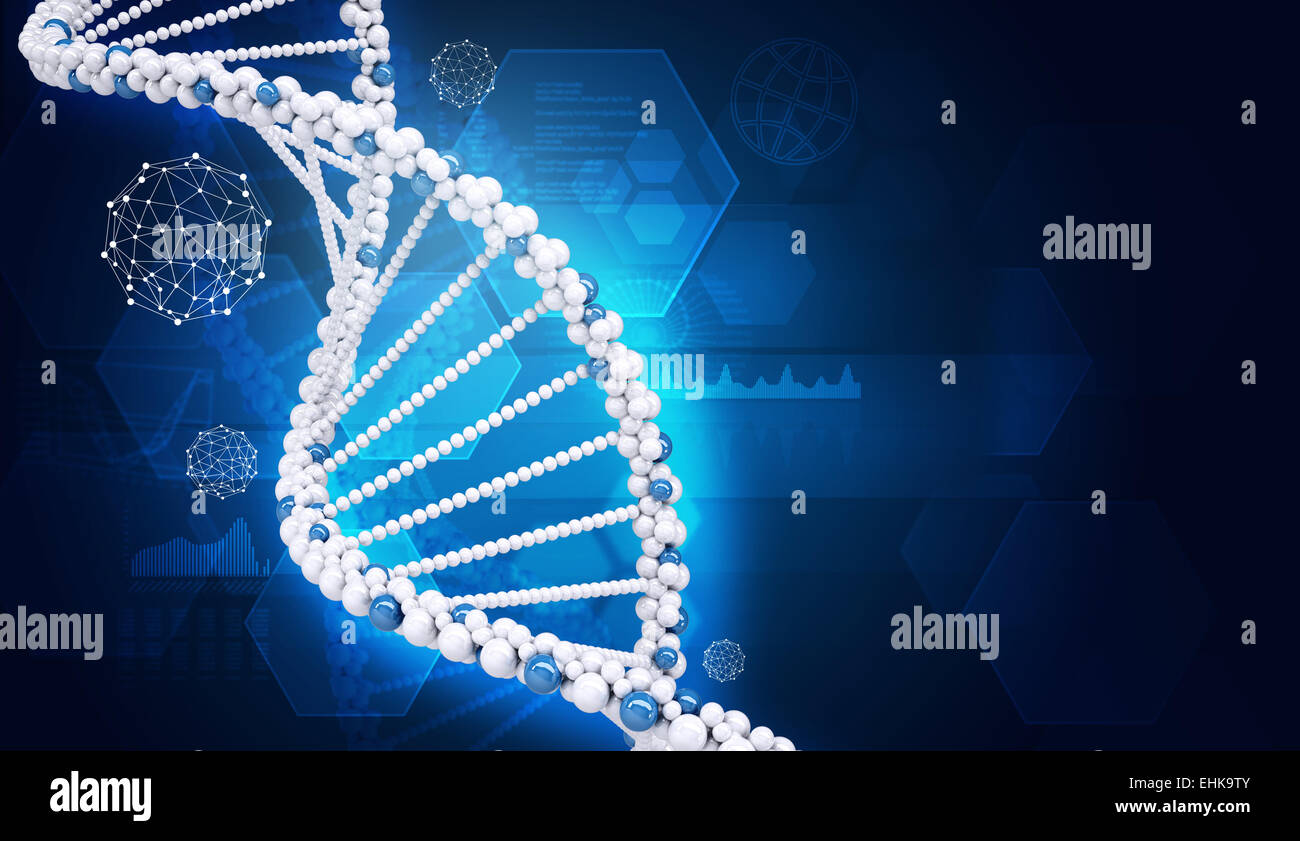 Human DNA. Background of hexagons Stock Photo - Alamy