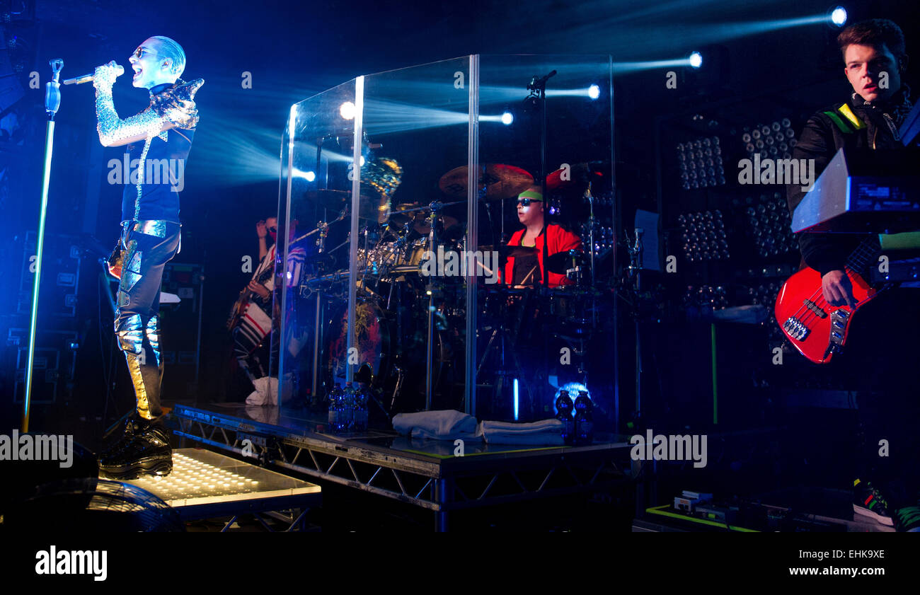 Frankfurt, Germany. 14th Mar, 2015. The members of the German band ...