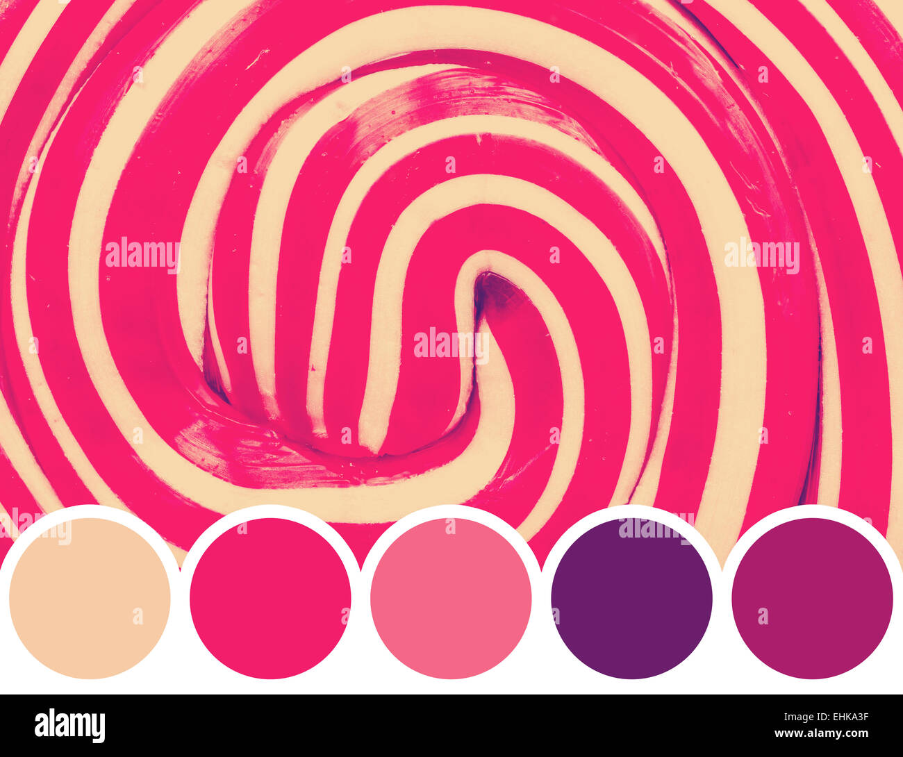 Color Palette Of Lollipop Abstract Stock Photo - Alamy