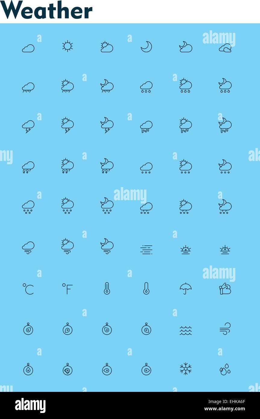 Weather icon hi-res stock photography and images - Alamy