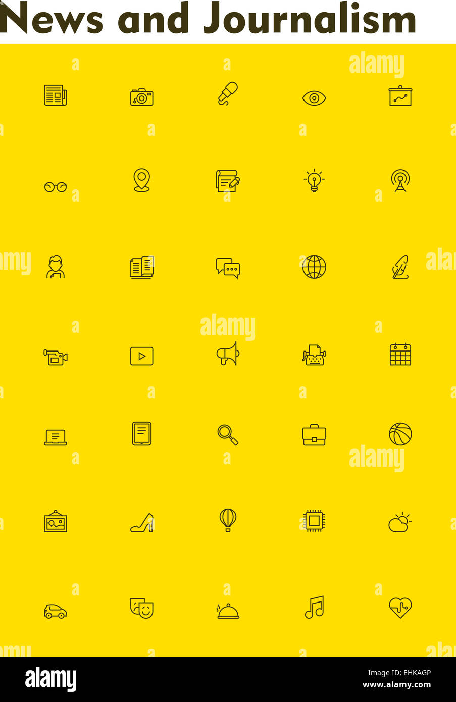 Vector news icon hi-res stock photography and images - Alamy