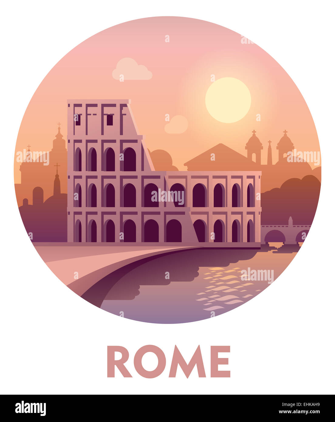 Dawn italian architecture Cut Out Stock Images & Pictures - Alamy