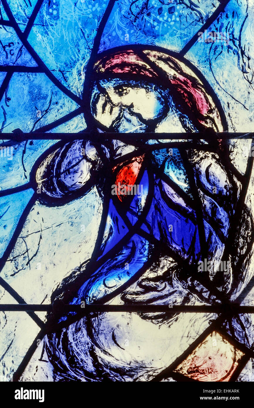 Marc Chagall’s stained glass window in All Saints' Church in Tudeley ...