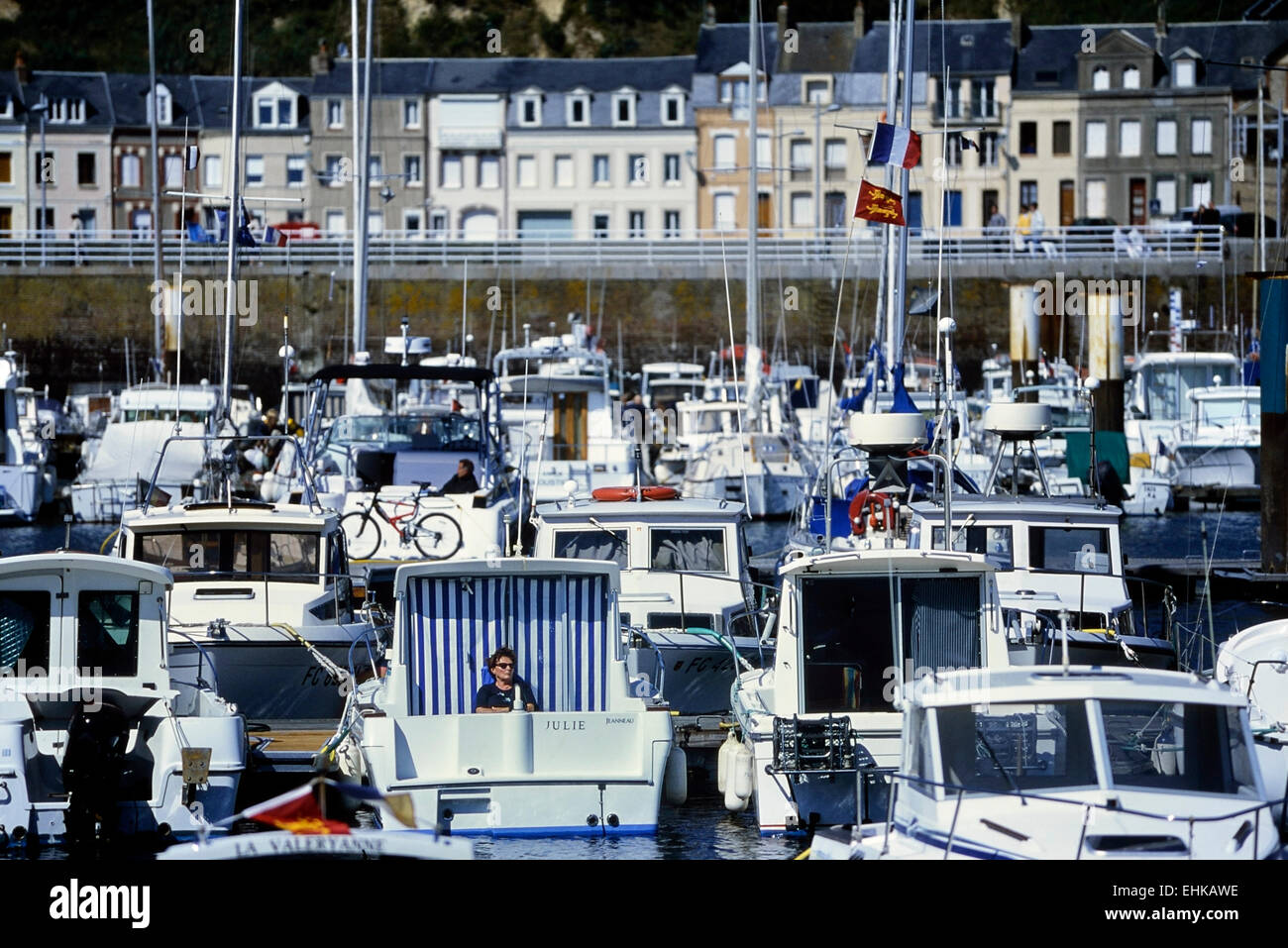 Fecamp marina, harbour. Normandy. France Stock Photo - Alamy