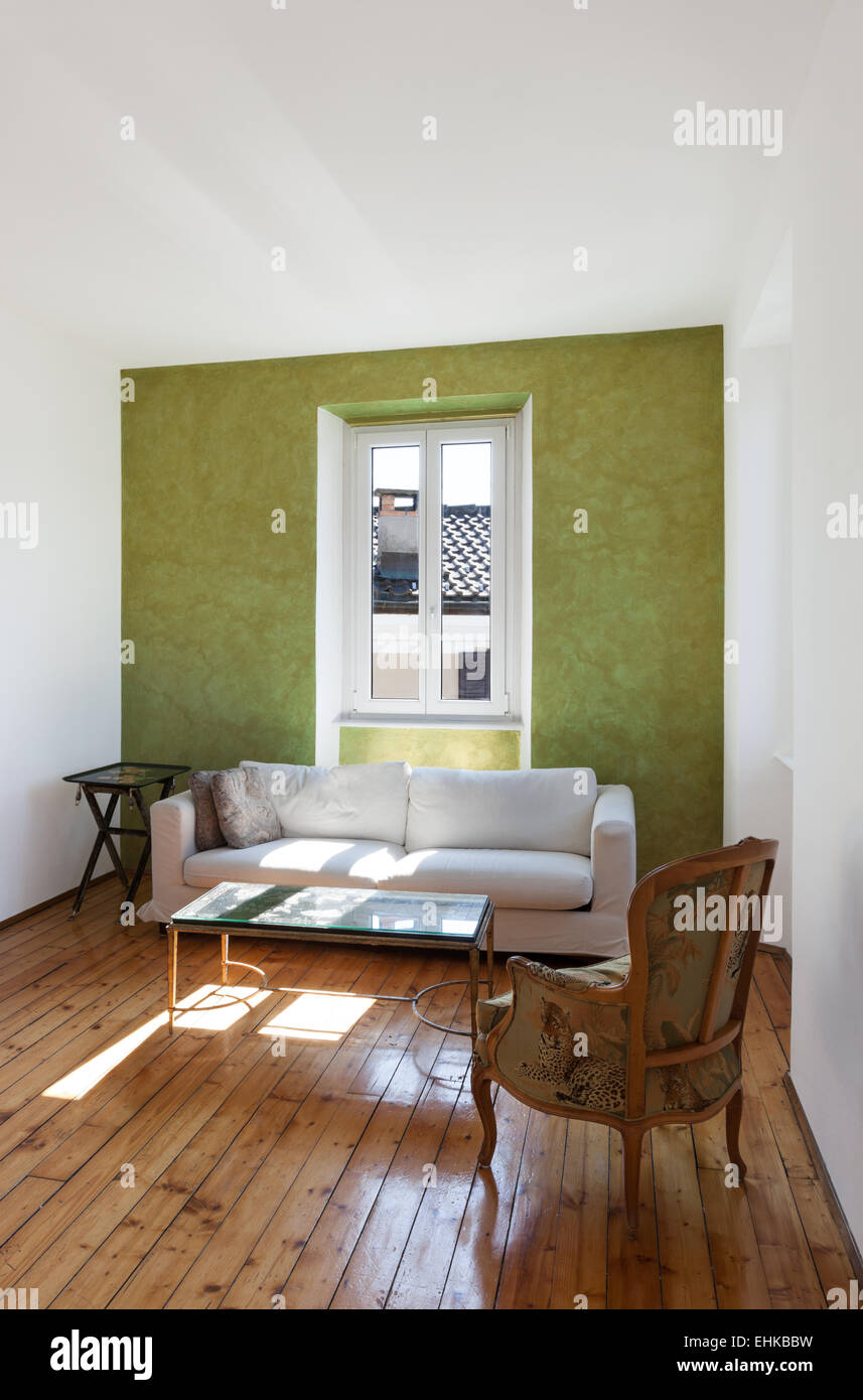 home interior, view of the living room Stock Photo - Alamy