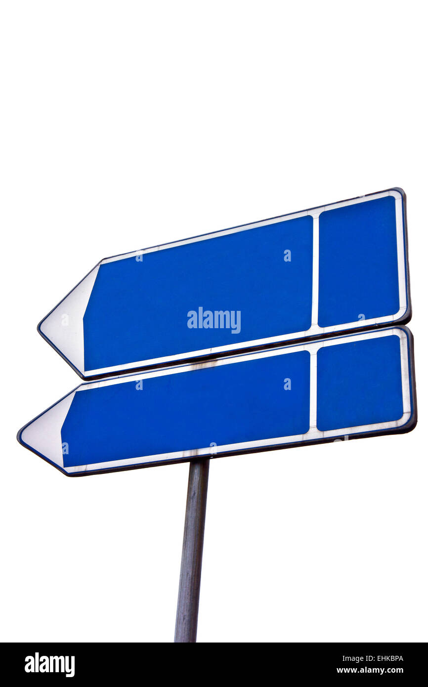 directions signs blank Stock Photo - Alamy