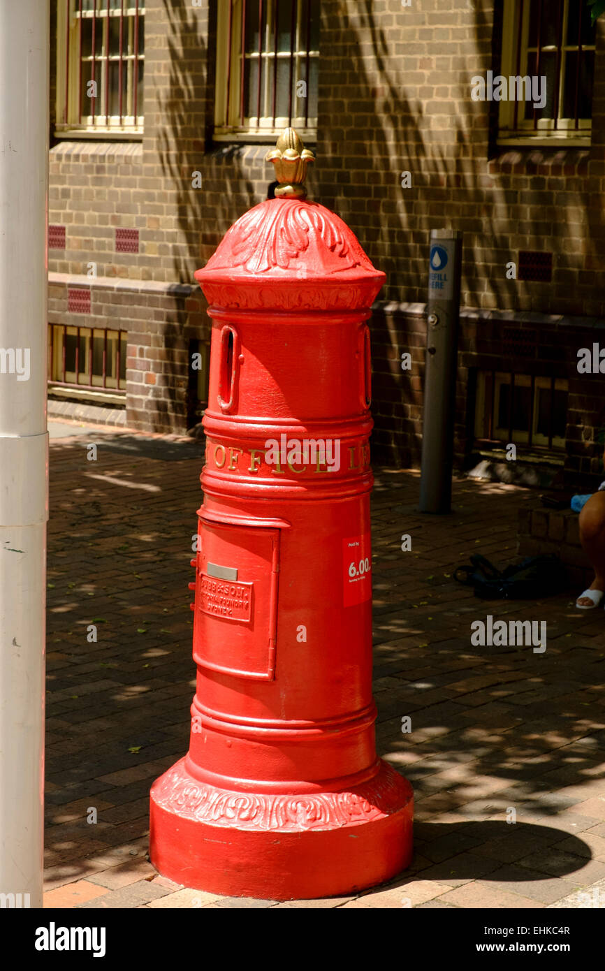 Old red postbox in the Rocks area Sydney, Australia Stock Photo - Alamy