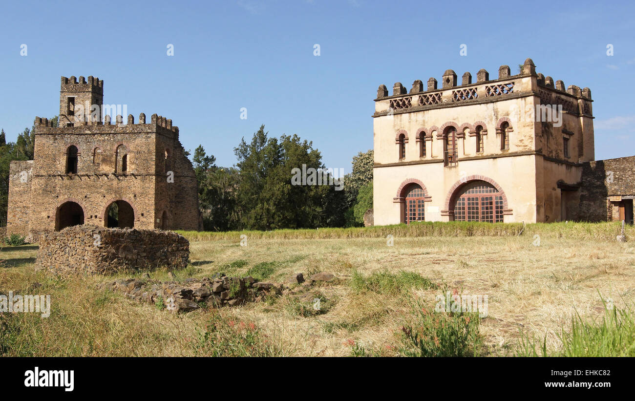 Ruins of the palaces of Gondar, Ethiopia, Africa Stock Photo - Alamy