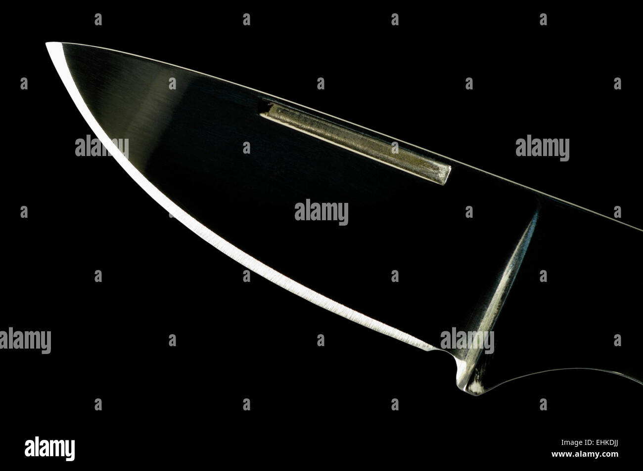 Sharp edge knife closeup with clipping path Stock Photo - Alamy