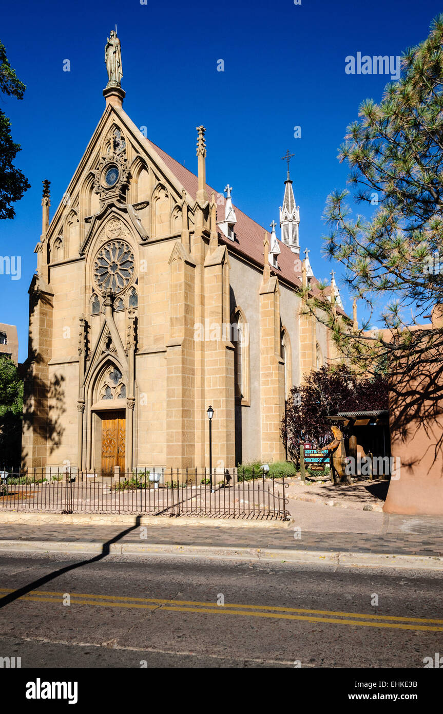 Loretto Chapel, Old Santa Fe Trail, Santa Fe, New Mexico Stock Photo ...