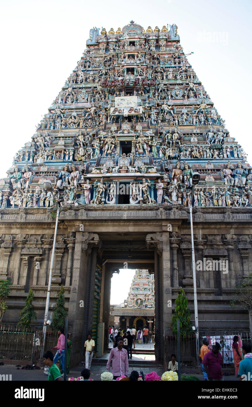 Architectural design of Kapaleeshwarar temple at Mylapore,Chennai ...