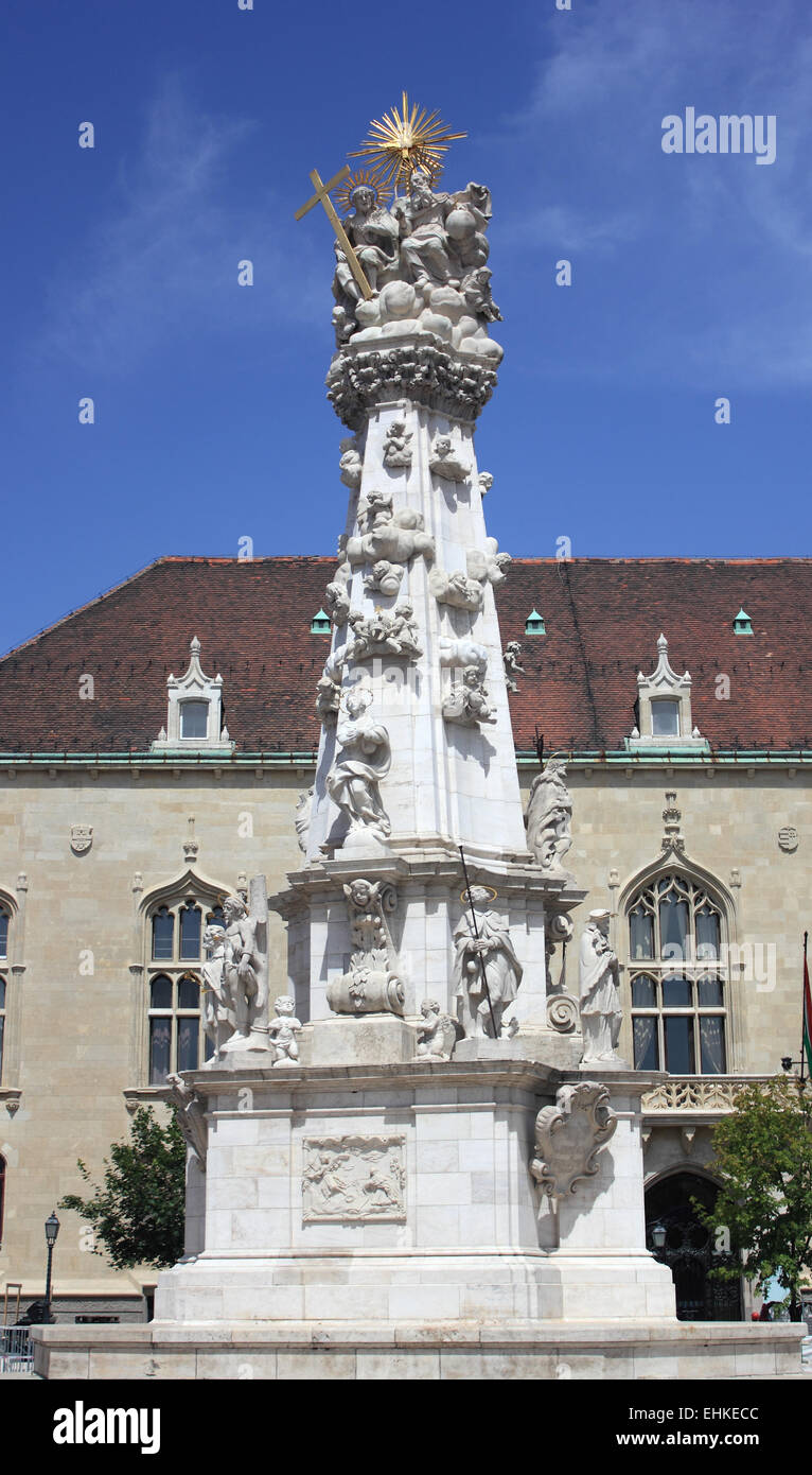 Trinity baroque column in Budapest Stock Photo - Alamy