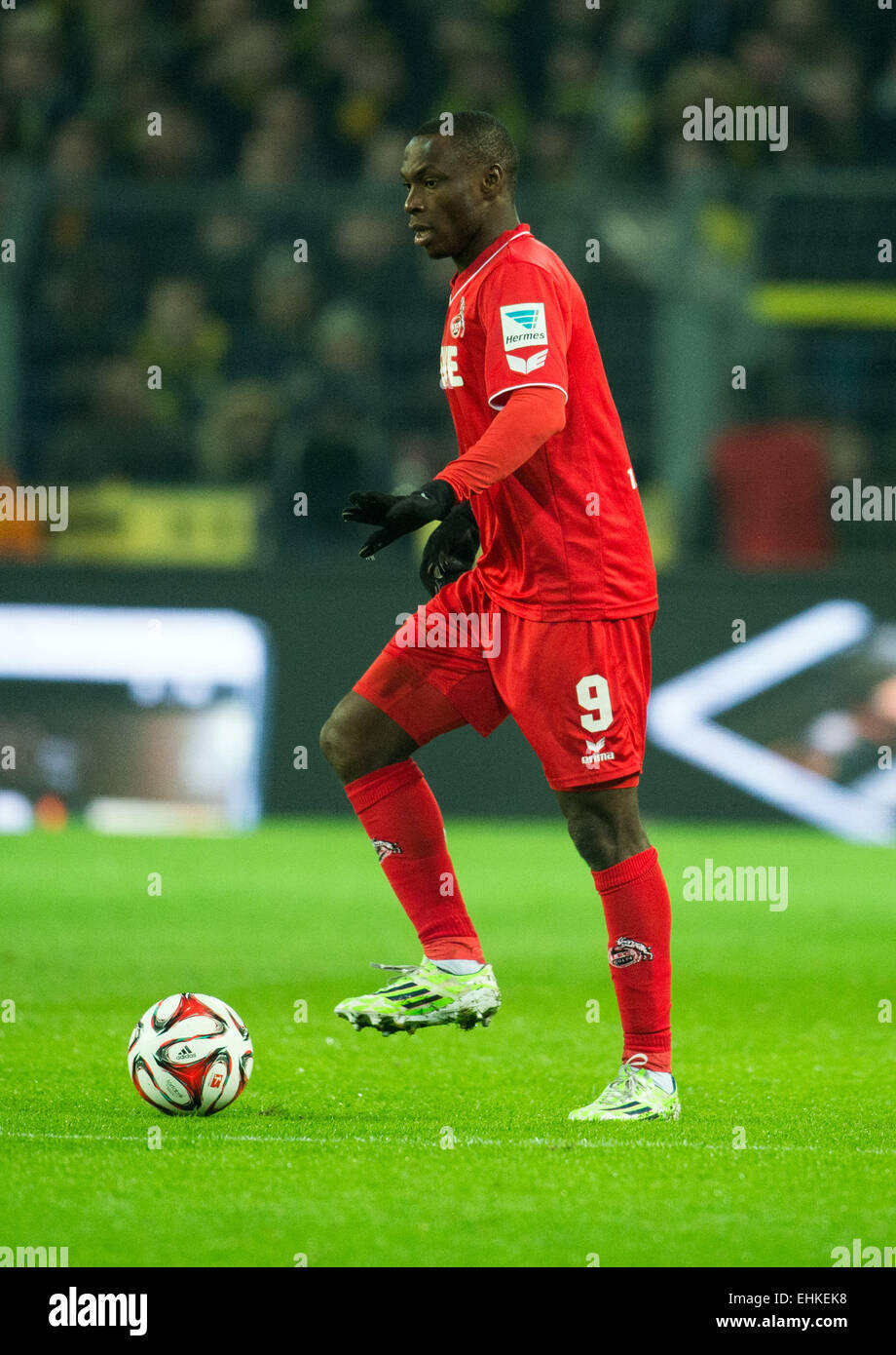 Dortmund, Germany. 14th Mar, 2015. Koeln's Anthony Ujah in action ...